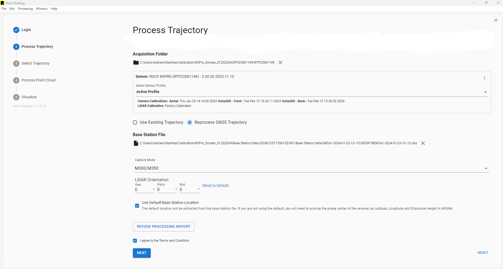 How to process your ROCK LiDAR Data with ROCK Desktop
