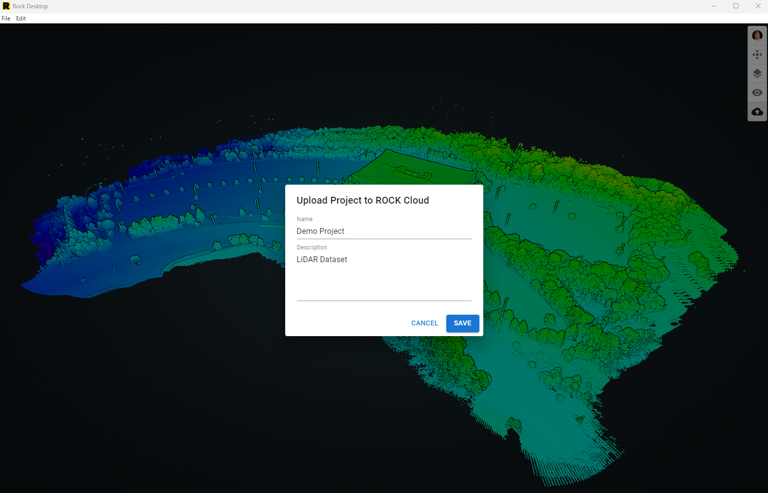 How to use ROCK Desktop for Converting and Uploading Point Clouds